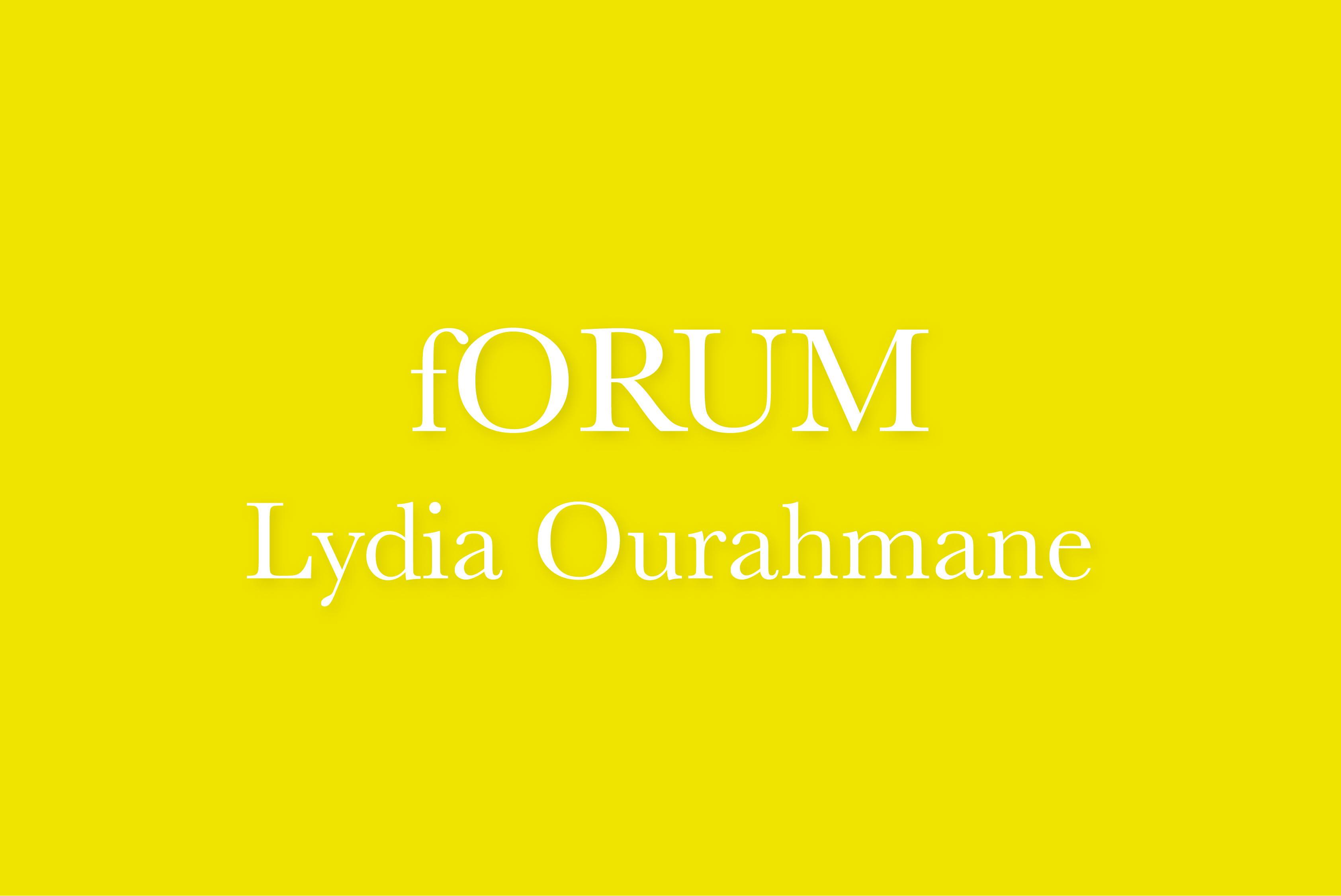 Lydia Ourahmane | Mercer Union